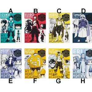 Bandai Namco | Art | Mha 8 Posters Of Midoriya Kirishima Fat Gum Mirio ...